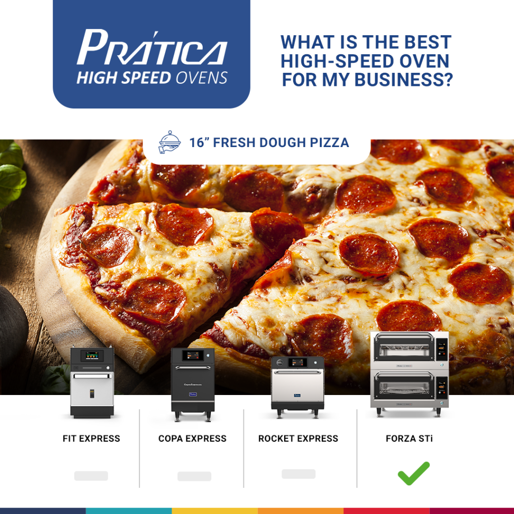 What is the best high-speed oven for 16" fresh dough pizzas? - Pratica